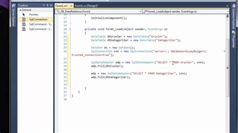 C Adonet Part 08 Disconnected Cemal Can AkgÜl Youtube