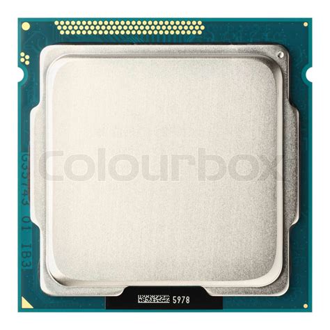 CPU Upside Stock Image Colourbox