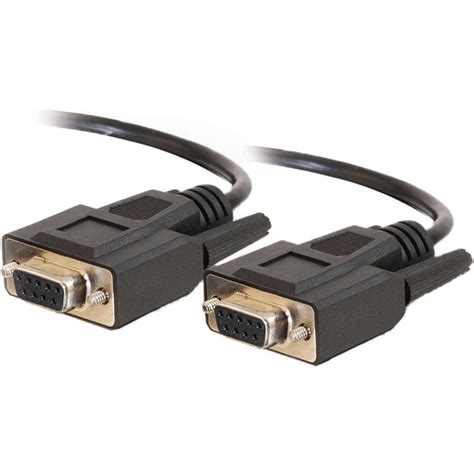 C G DB Female To Female Serial RS Cable Black CG