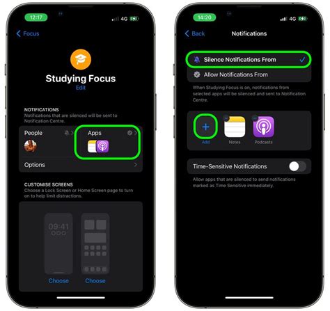 Ios 16 How To Silence Notifications From Specific Apps When In A Focus