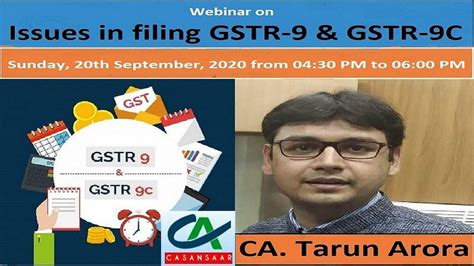 Gstr 9 And Gstr 9c Issues In Filing Gstr 9 And Gstr 9c Gst Annual Return And Gst Audit Youtube