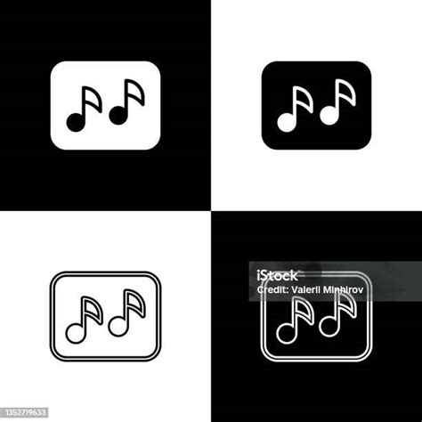 흑백 배경에 격리 된 음악 노트 톤 아이콘을 설정합니다 벡터 0명에 대한 스톡 벡터 아트 및 기타 이미지 0명 25 센트 개념 Istock