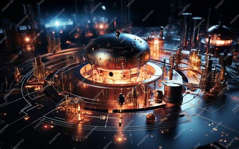 Premium Ai Image Atomic Interferometer In Space Against A White Background