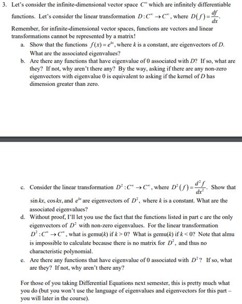 Solved 3 Lets Consider The Infinite Dimensional Vector