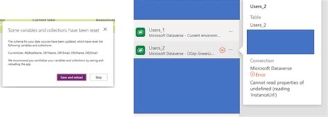 Some Variables And Collections Have Been Reset And Cannot Read