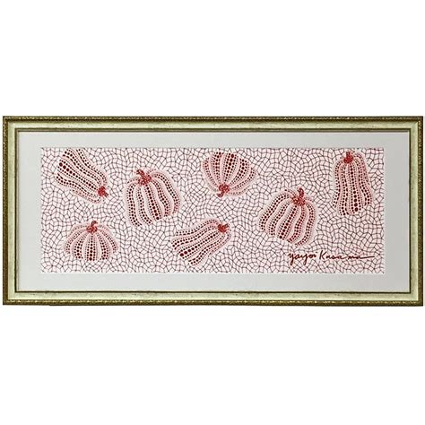 쿠사마 야요이 호박 패브릭 노랑빨강 손수건 대형타월 예술작품골동품수집 중고나라