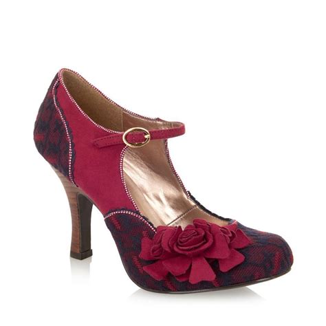 Ruby Shoo Matching Ashley Shoes And London Bag Occasion Mustard Wine