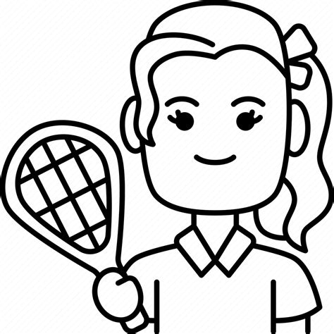 Squash Racket Player Sport Exercise Icon Download On Iconfinder