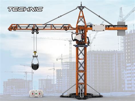 Lego Moc Remote Controlled Tower Crane By Timtimgo Rebrickable Build With Lego