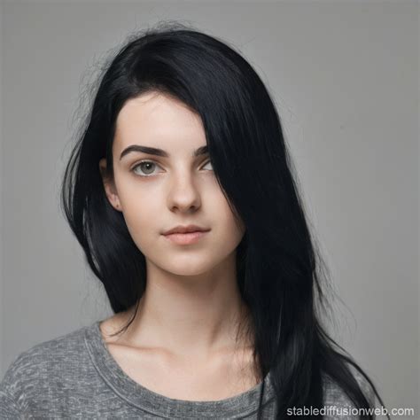 Woman With Black Hair Stable Diffusion Online