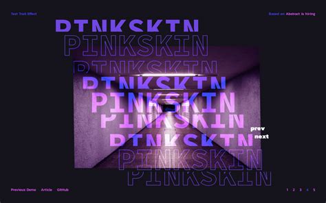 带幻影文字效果的炫酷js轮播图特效 云模板