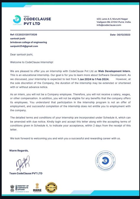 Santosh Joshi On Linkedin Webdevelopment Designinternship Codeclauseexperience Codeclause