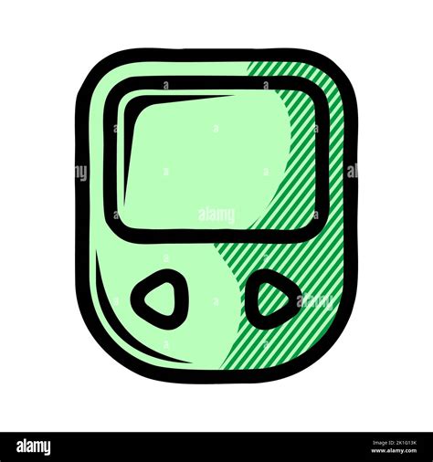 Diabetes Test Control Line Icon Linear Style Sign For Mobile Concept
