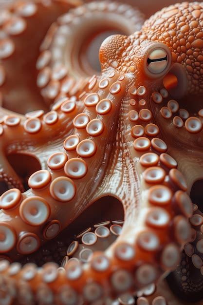 A Close Up Of An Octopus With A Stick Of A Face Premium Ai Generated