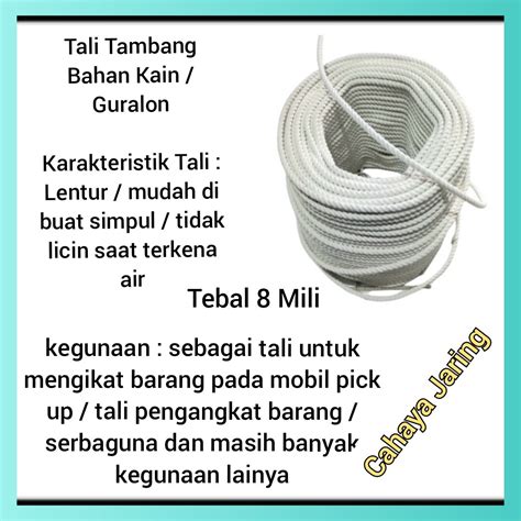 Tali Tambang Bahan Dari Kain 8mm Tali Tambang Kain Tali Tambang