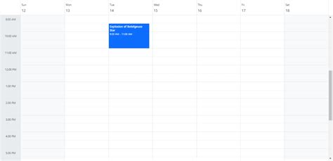 header bar in asp core schedule component syncfusion