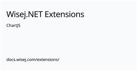 Chartjs Wisejnet Extensions