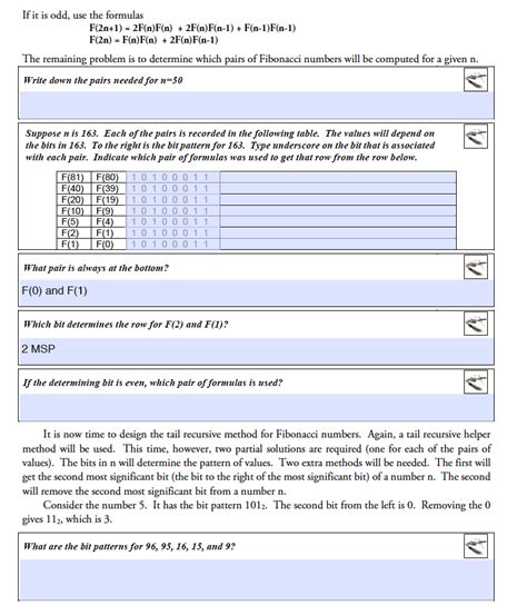 5 5 Tail Recursive Fibonacci Ore Memorization Or An