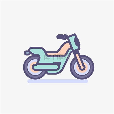 用于移动应用程序和网络的简单摩托车图标 向量素材图片免费下载 千库网