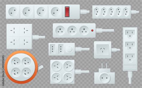 power strips plastic sockets and adapters different types devices for