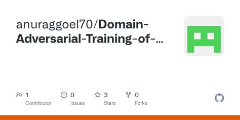 Github Anuraggoel70domain Adversarial Training Of Neural Networks