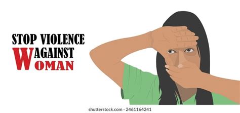 Stop Sexual Violence Against Woman Protest Stock Vector Royalty Free