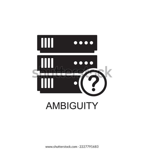 Ambiguity Icon Confusion Icon Vector Stock Vector Royalty Free