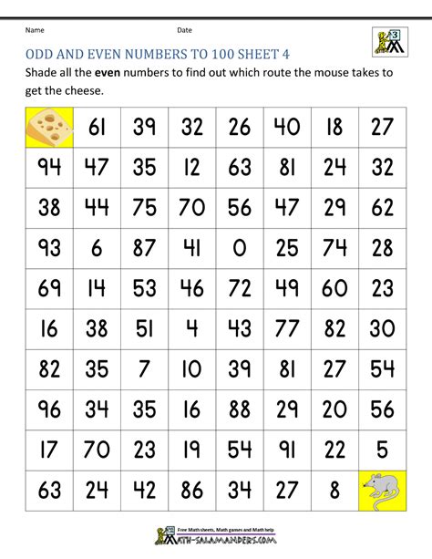 Odd And Even Number Math Activity Sheets Clearance