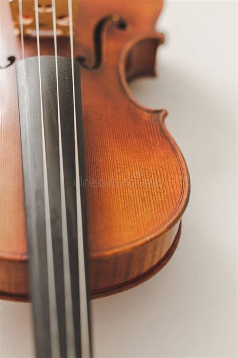 Up Close Detail Of Violin Or Fiddle Beautiful Classical Celtic Or Bluegrass Instrument Th