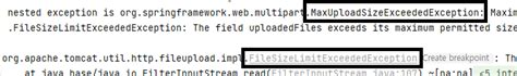 Spring의 Maxuploadsizeexceededexception