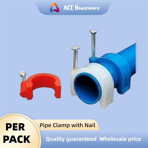 Pvc Pipe Clamp Ppr Pipe Clamp With Nail C Shape Clamp 1 2 3 4 1