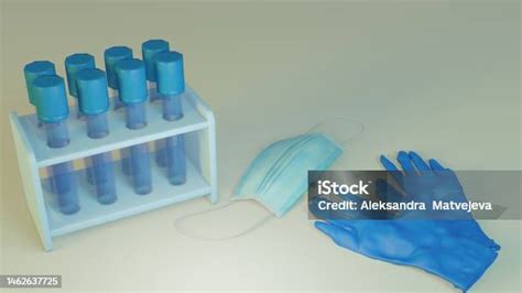 3d 렌더링 배경 의료 클리닉 실험실 제약 회사 의료 샘플 장갑 마스크 및 실험실 유리 의료 테마에 대한 디자인을 만들기 위한 개념 배경 아일랜드 북유럽에 대한 스톡 사진