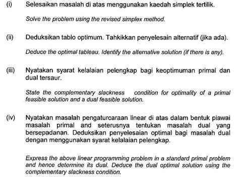 Solved Consider The Linear Programming Problem Subject To