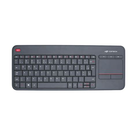 TECLADO SEM FIO C TECH C TOUCHPAD K WT BK