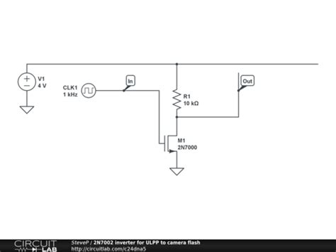2n7002 Inverter For Ulpp To Camera Flash Circuitlab