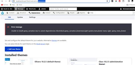 Unable To Install Theme 3439546