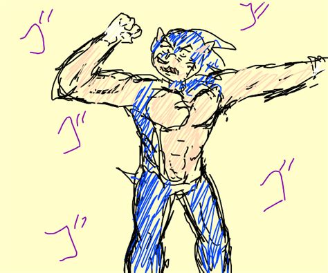 Sonic Strikes A Jojo Pose Drawception