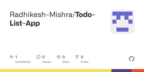 Github Radhikesh Mishratodo List App