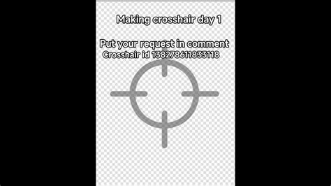 Making Crosshair Day 1 Roblox Forsaken Forsakenroblox Youtube