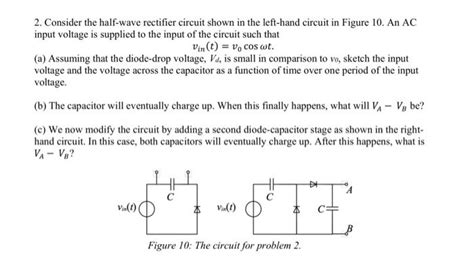 Solved Consider The Half Wave Rectifier Circuit Shown In Chegg