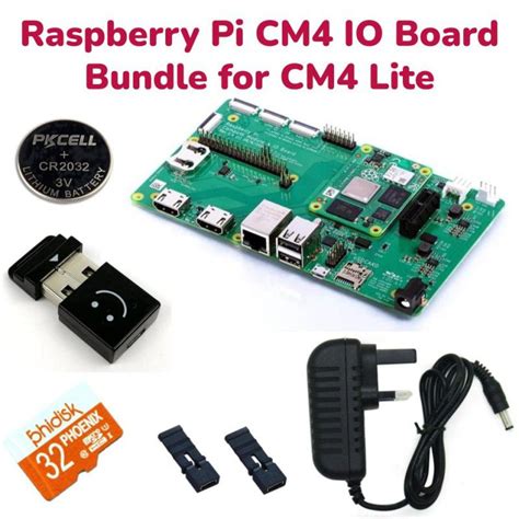 Rpi Cm4 Io Board Bundle For Cm4 Lite
