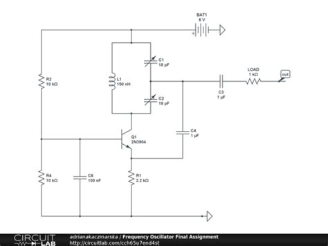 Frequency Oscillator Final Assignment CircuitLab