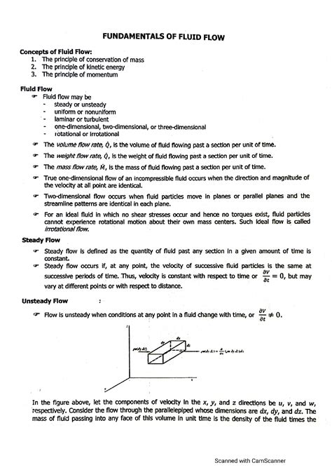 SOLUTION Fluid Mechanics Fundamentals Of Fluid Flow Studypool