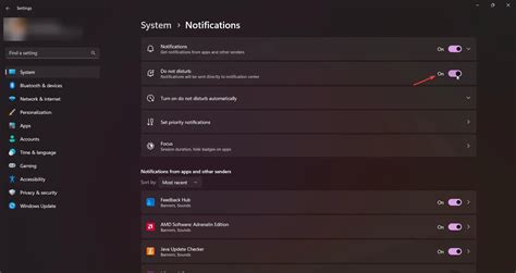 How To Enable Do Not Disturb In Windows 11
