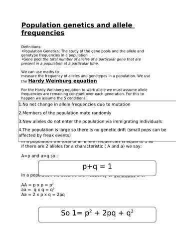 Patterns Of Inheritance Entire Topic For Ocr A Level Module 6