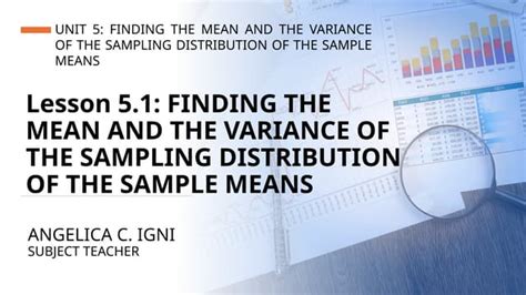 Lesson 5 1 Finding Variance And Standard Deviation Of Sampling Distribution Pptx