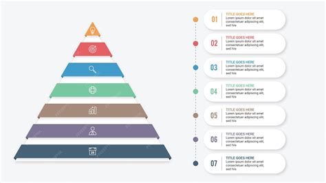 Premium Vector 3d Pyramid Hierarchy Infographic Template Design With 7 Layers