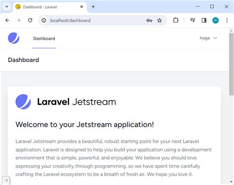【laravel】jetstreamインストール Macocci7s Blog