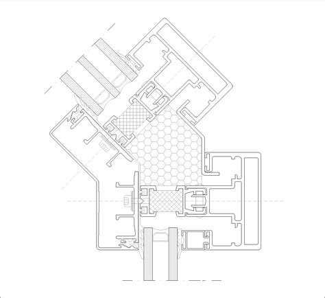 Aluminum Clad Insulated Corner Window Dwg Cad Detail