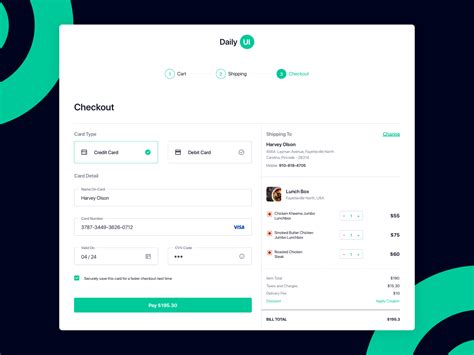 Daily UI Challenge Checkout Page By Sujata Kushwaha On Dribbble